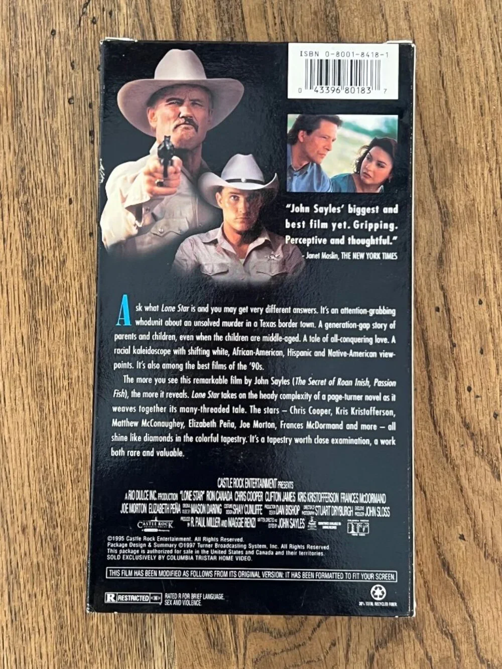 Castle Rock Entertainment | Media | Lone Star 996 Movie Vhs Drama Kris ...
